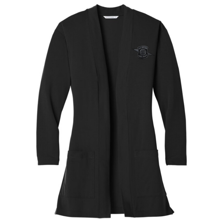 Women's Port Authority Long Pocket Cardigan – Michigan State Police Canteen