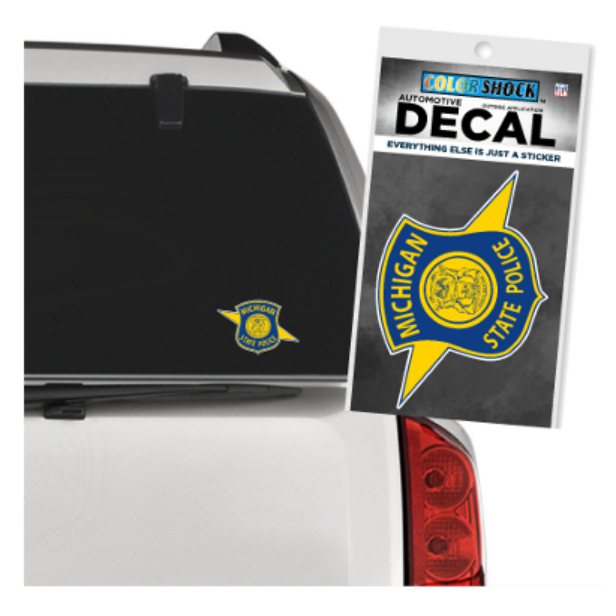 MSP Shield Automotive Decal – Michigan State Police Canteen